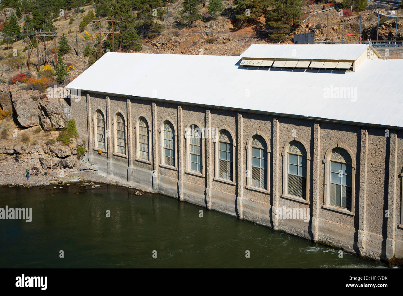 Hauser Dam powerhouse, Helena National Forest, Montana Stock Photo - Alamy