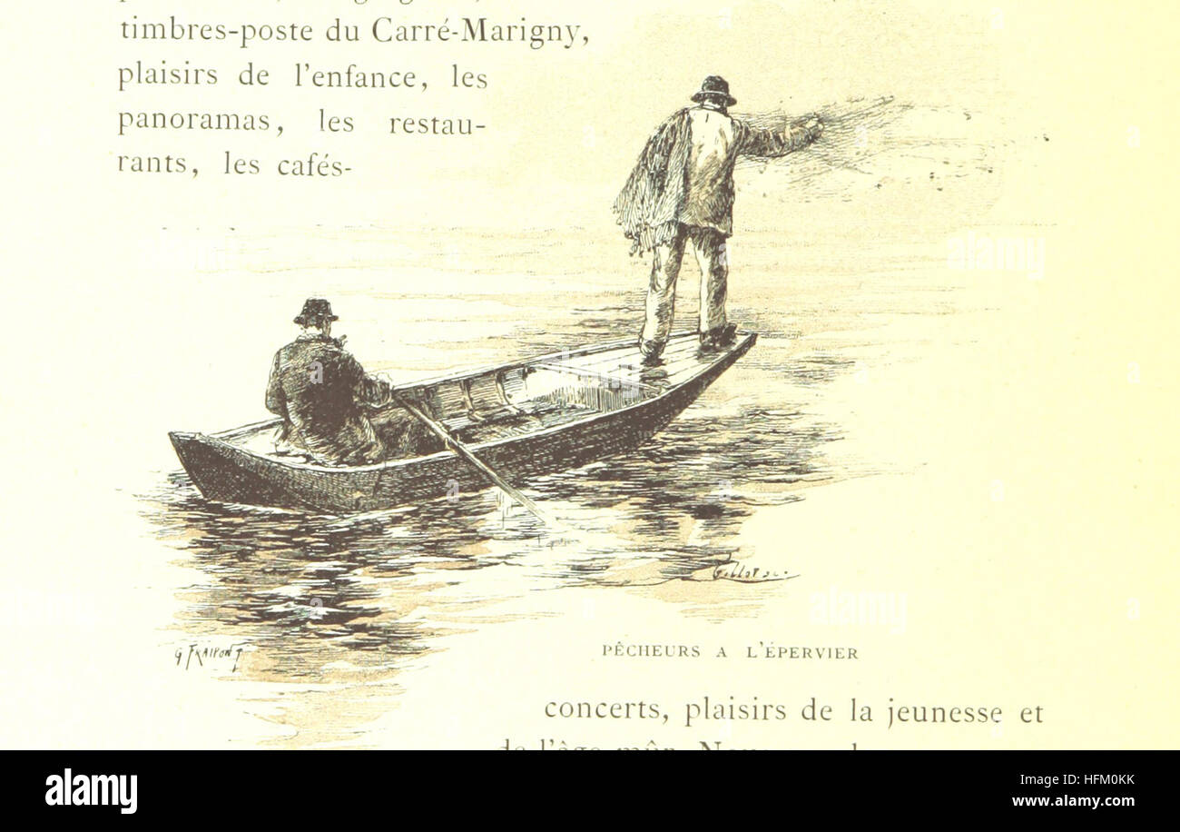 An illustrated work depicting the Seine River’s journey through Paris ...