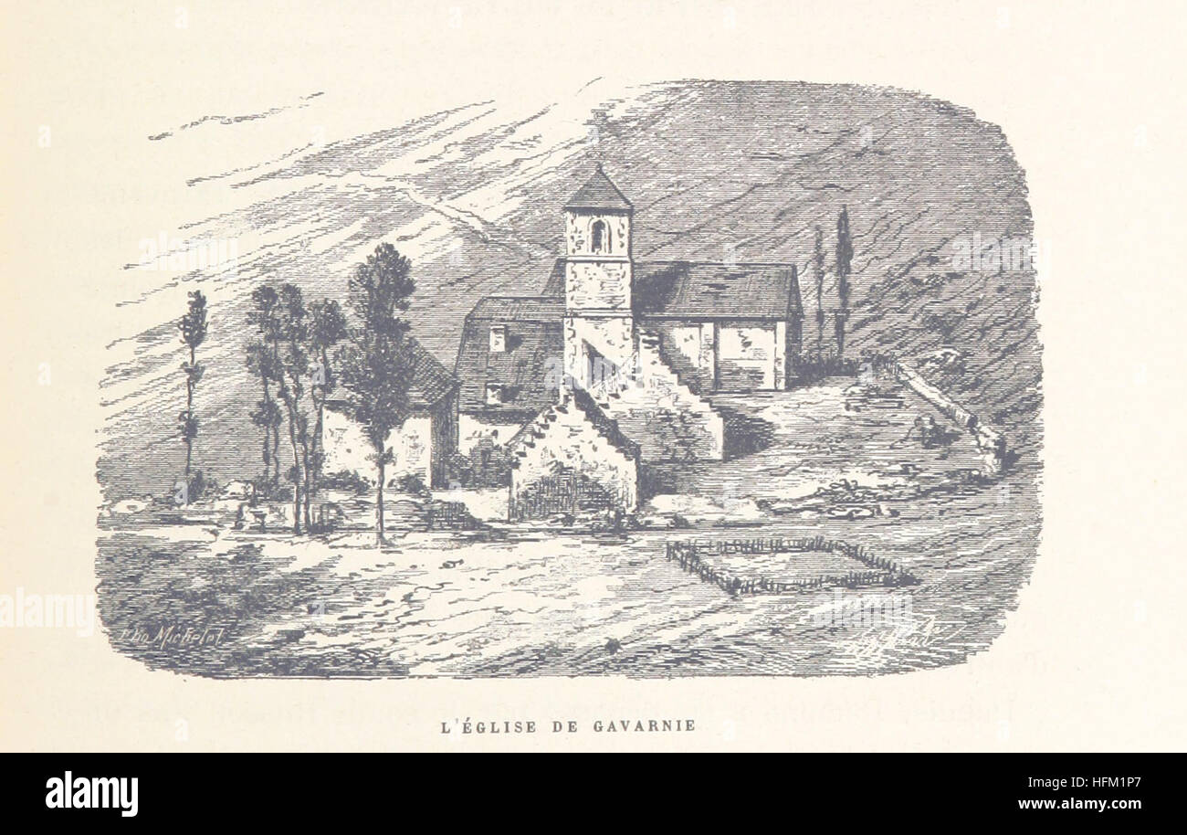 An illustrated work depicting the French Pyrenees, with drawings by E ...