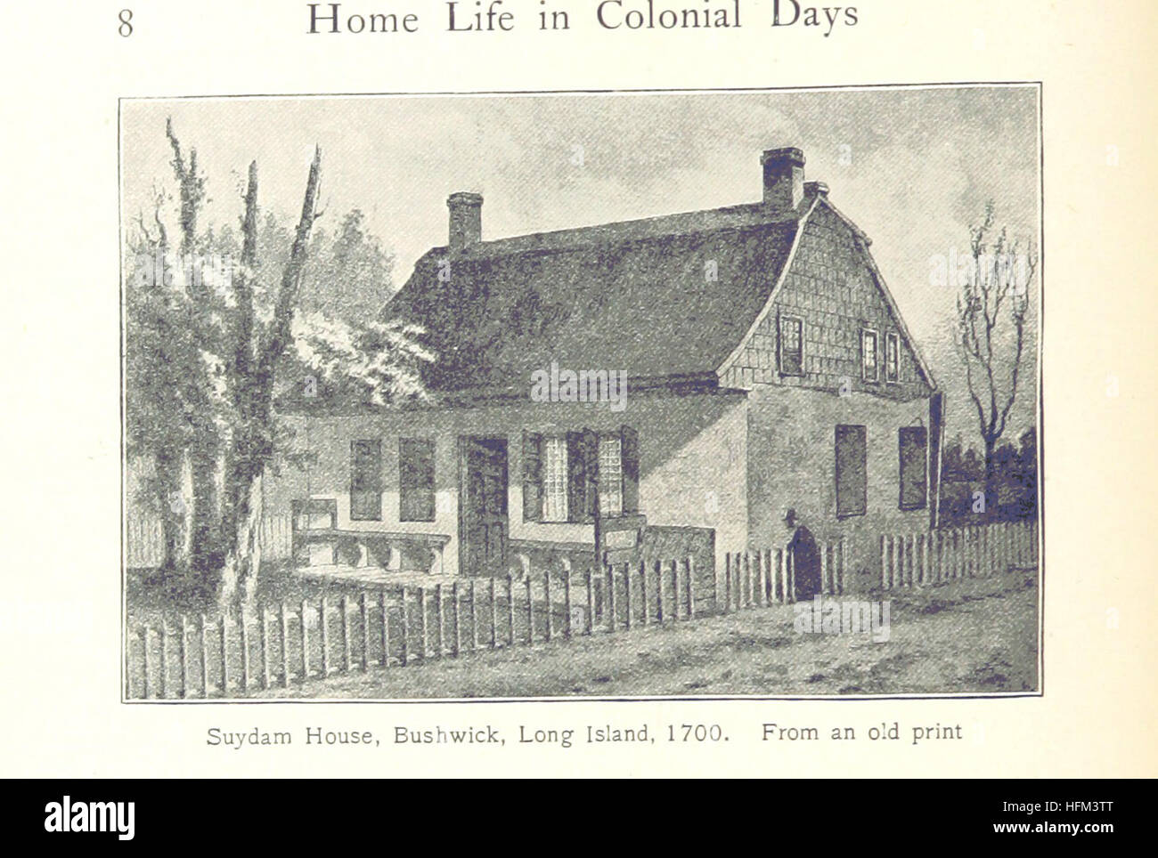 This image from 'Home Life in Colonial Days' captures an interior scene ...