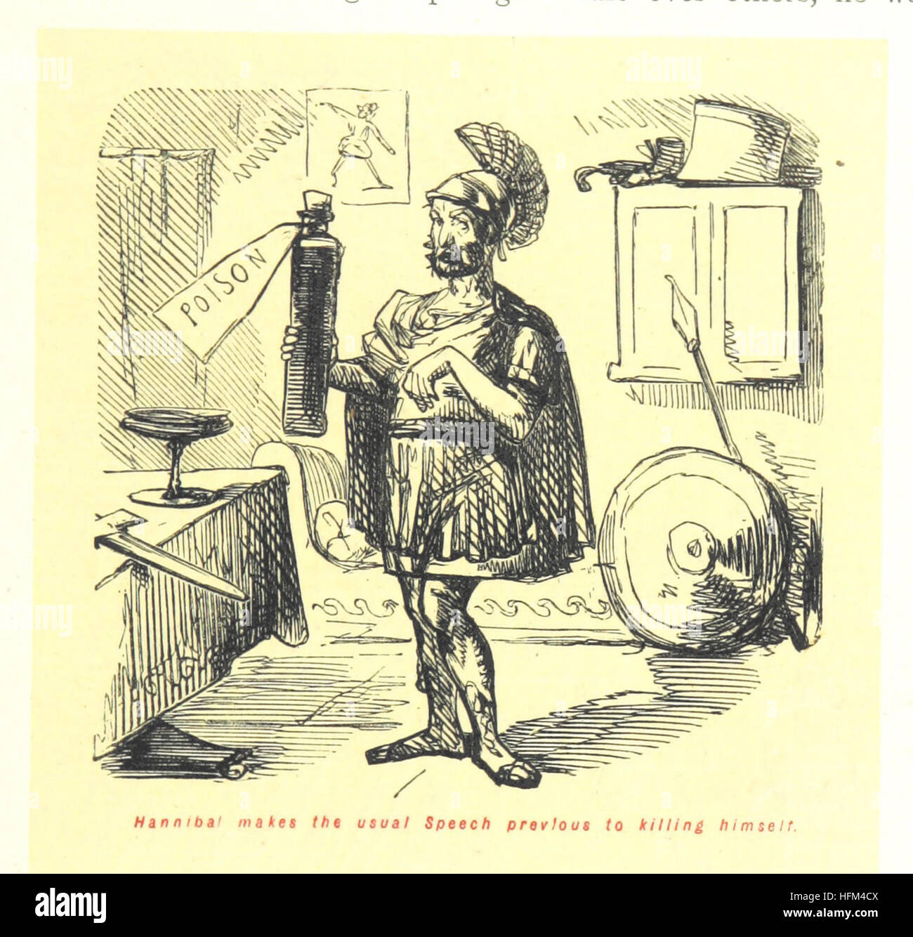 This image from 'The Comic History of Rome' depicts humorous and ...