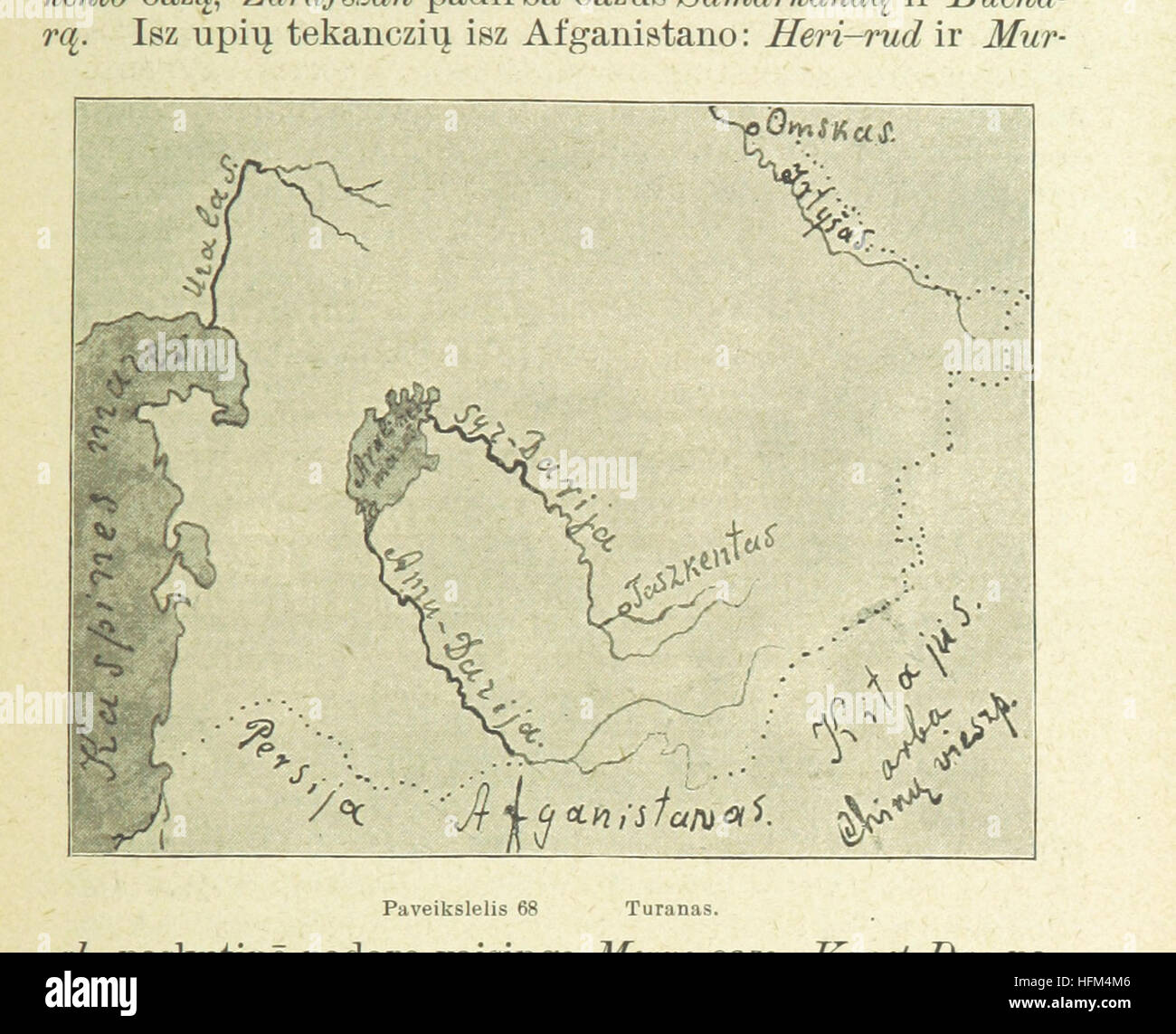 This image from 'Geografija arba Zēme s Apraszymas' provides a detailed ...