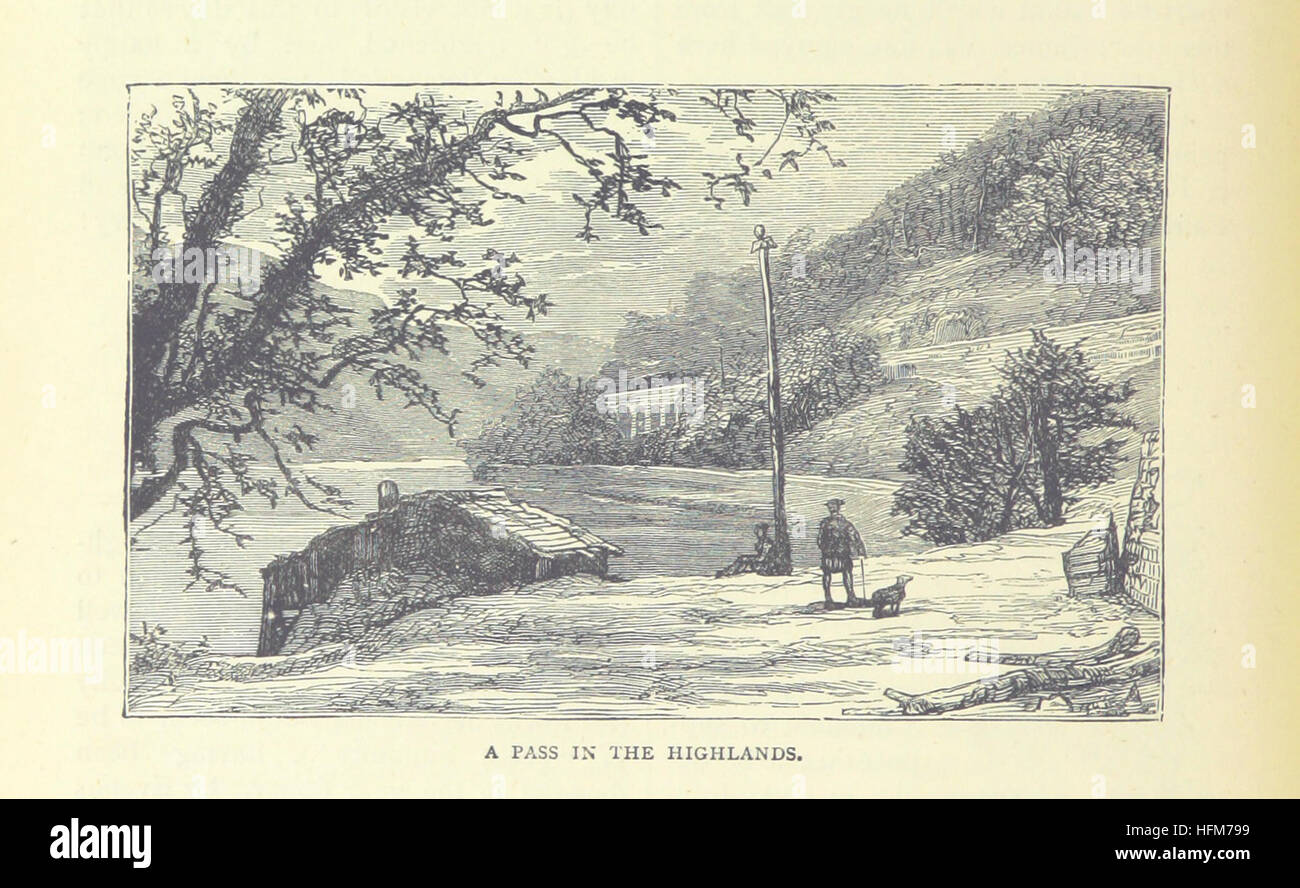 This image shows an illustration from 'Picturesque Scotland,' a work ...