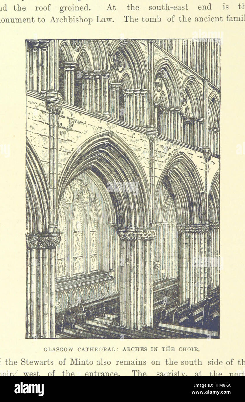 An illustration from the historical guidebook to Scottish cathedrals ...