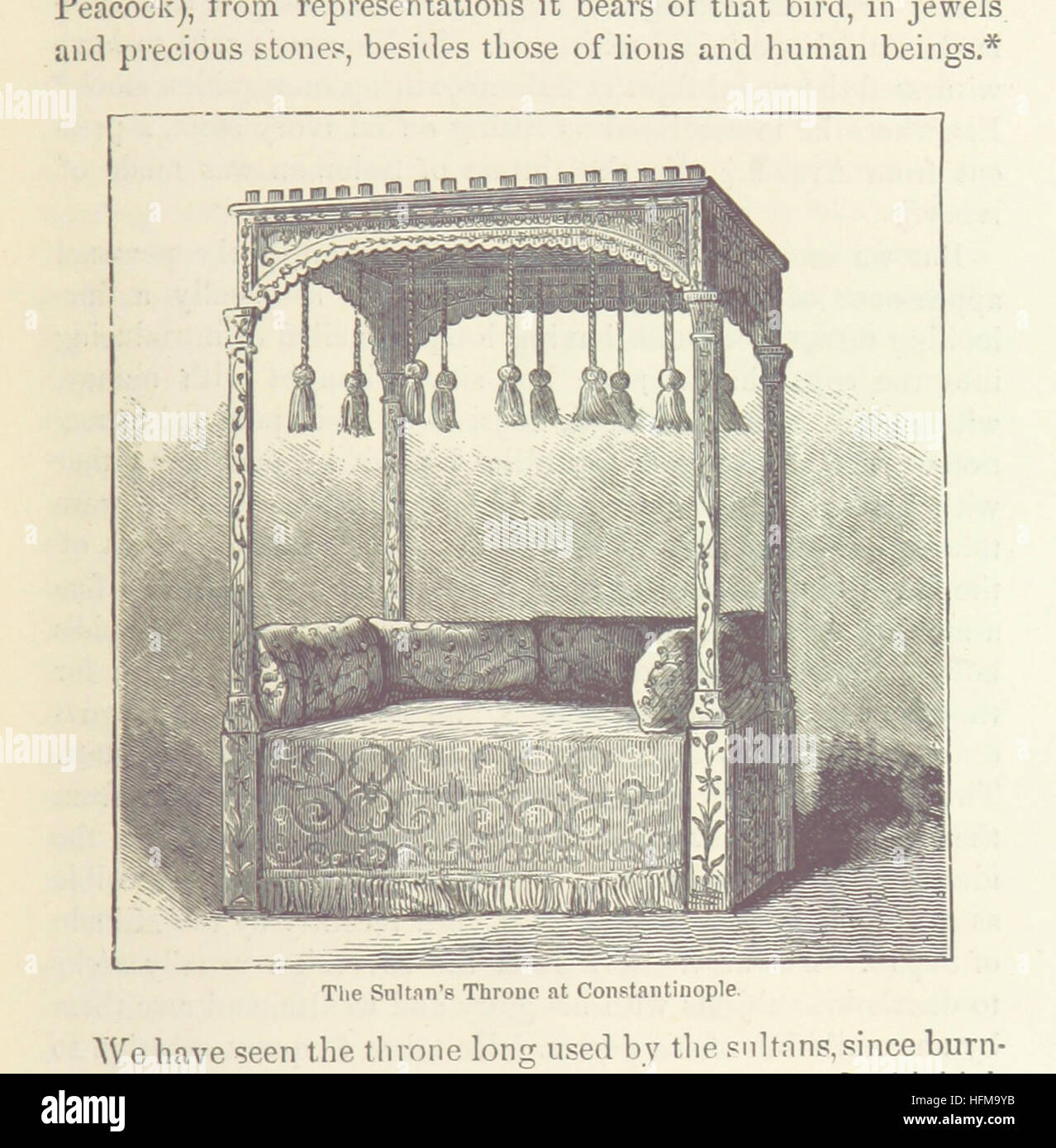 A detailed illustration from 'Bible Lands', showcasing modern customs ...