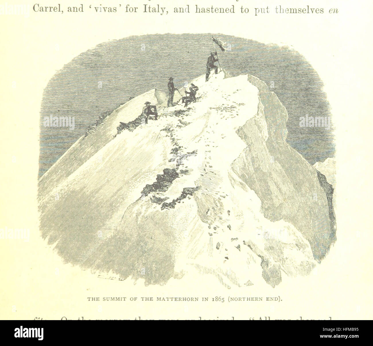 A detailed account of the first ascent of the Matterhorn, featuring ...