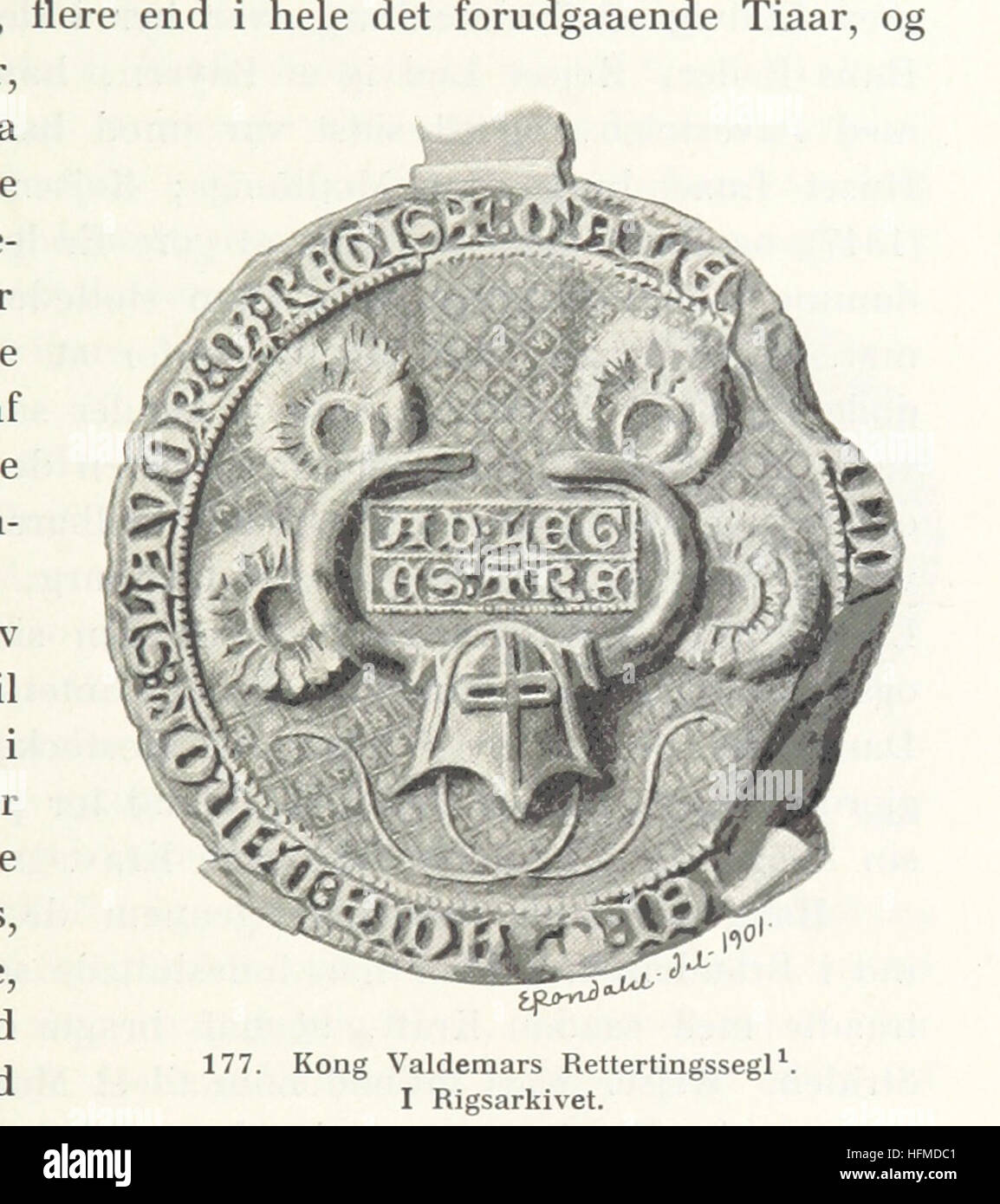 A historical illustrated work detailing the history of Denmark ...