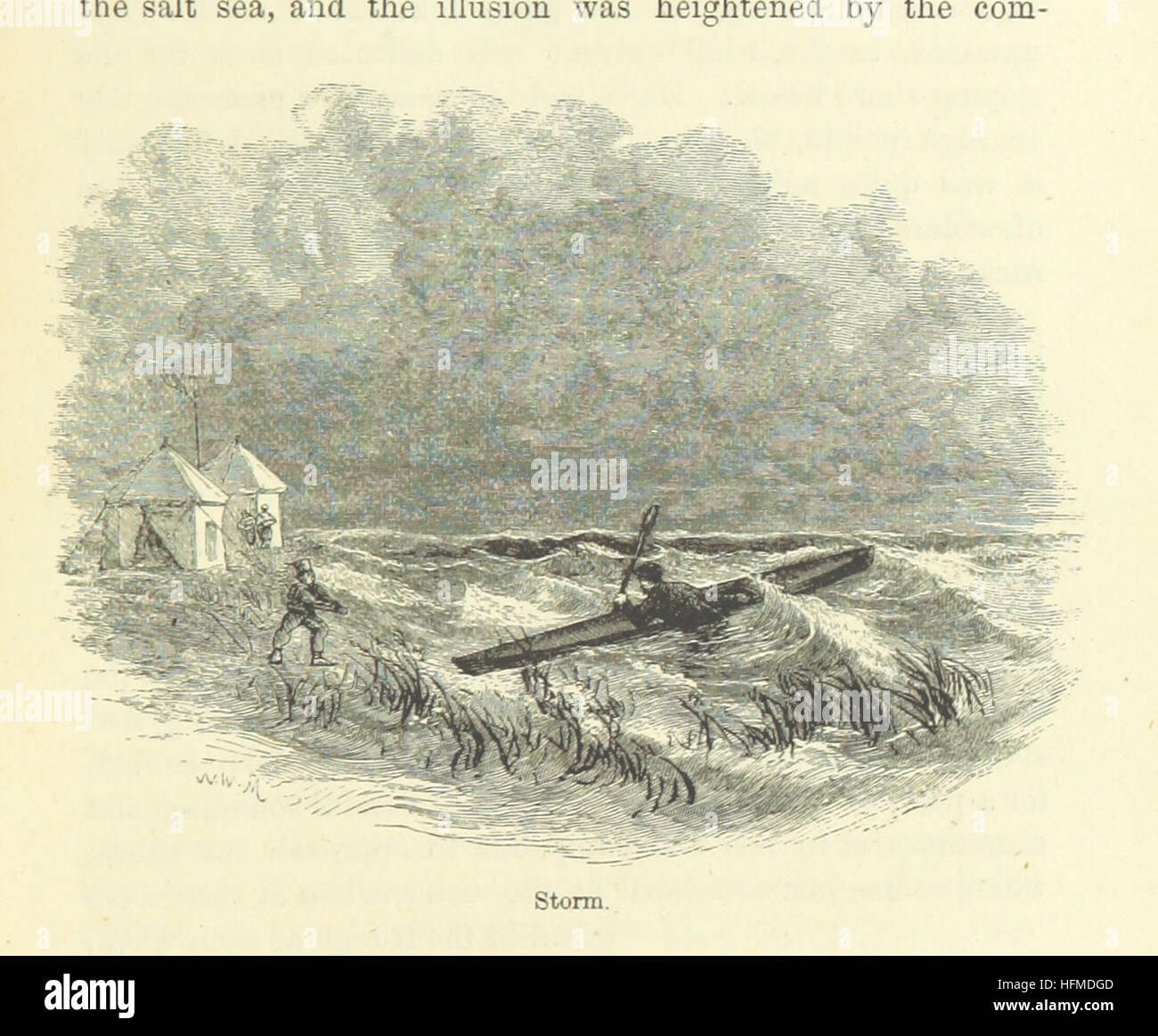 This image, from 'The Rob Roy on the Jordan,' depicts the journey along ...