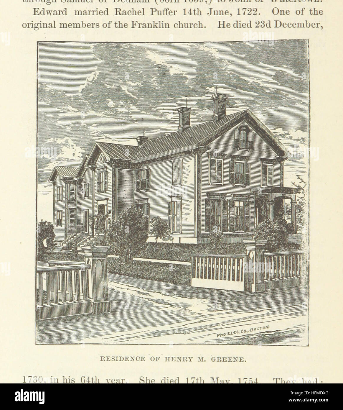 This image from 'A History of the Town of Franklin' by Mortimer Blake ...