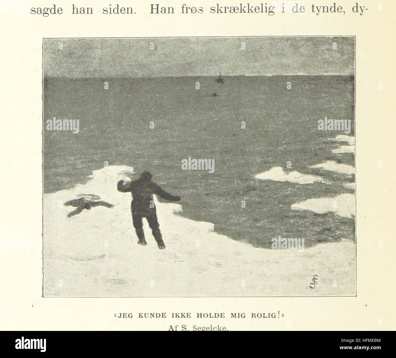 The image from 'Selv-Anden paa 86, 14' depicts polar exploration ...