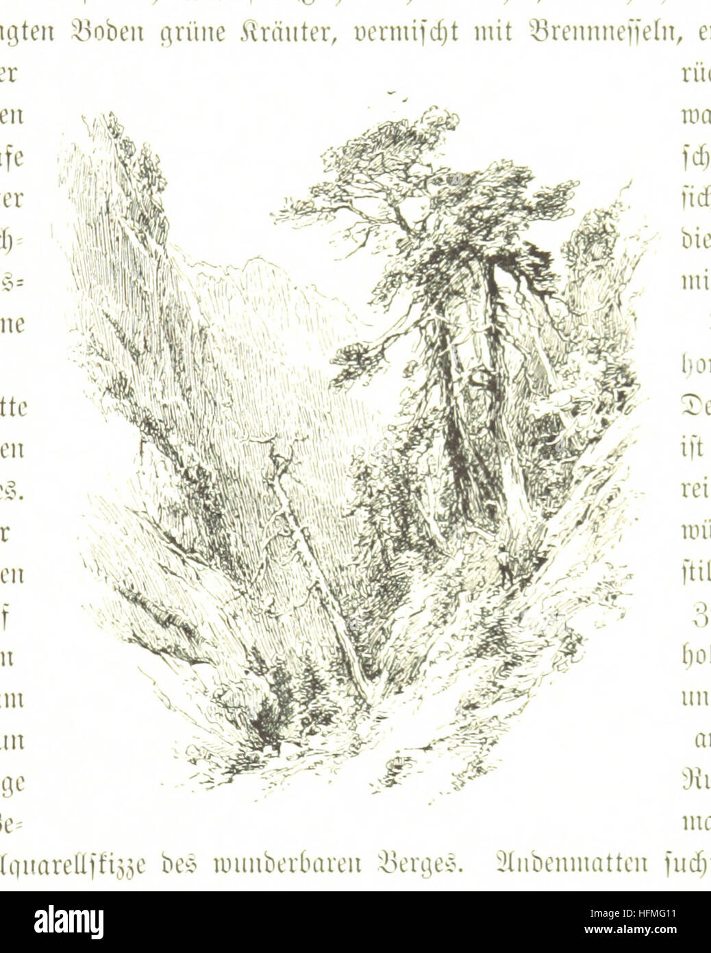 An illustrated work documenting mountain hikes in the high Alps, with ...