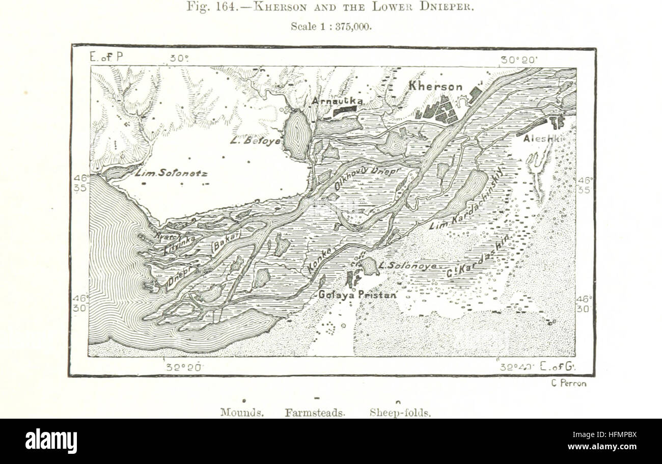 A map and engravings from 'The Earth and its Inhabitants,' showing the ...