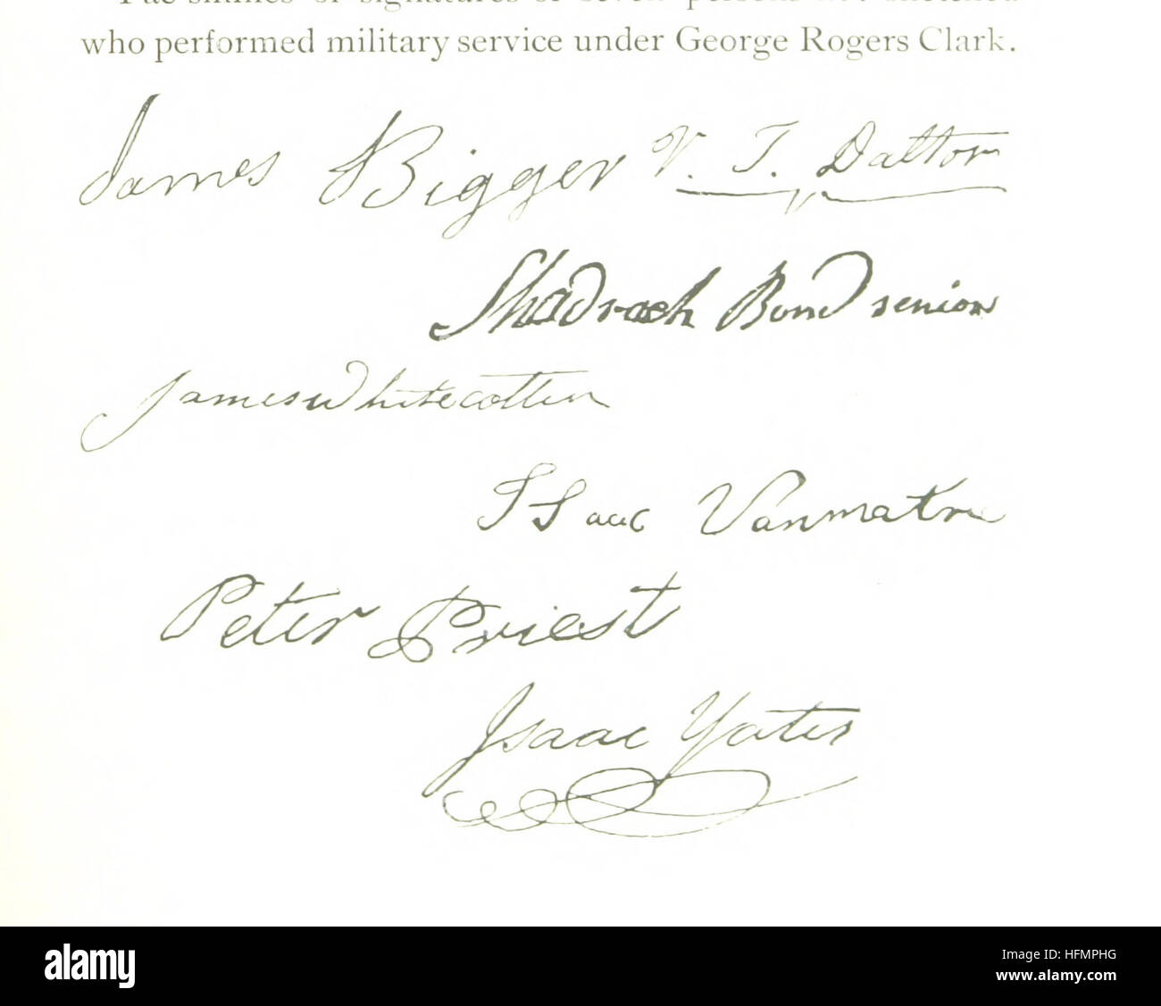 George Rogers Clark Signature
