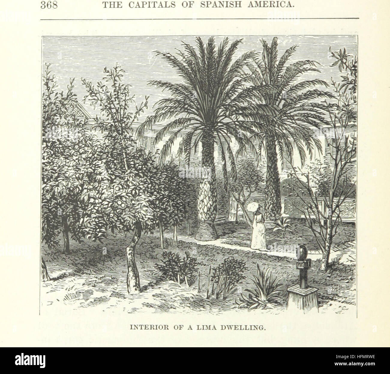 An illustration from 'The Capitals of Spanish America' showing grand ...