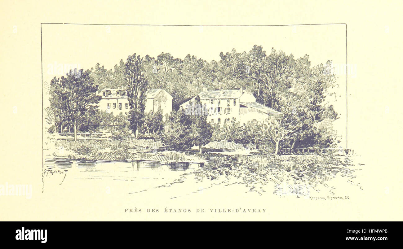 Illustration from page 403 of 'Les Environs de Paris', featuring nature ...