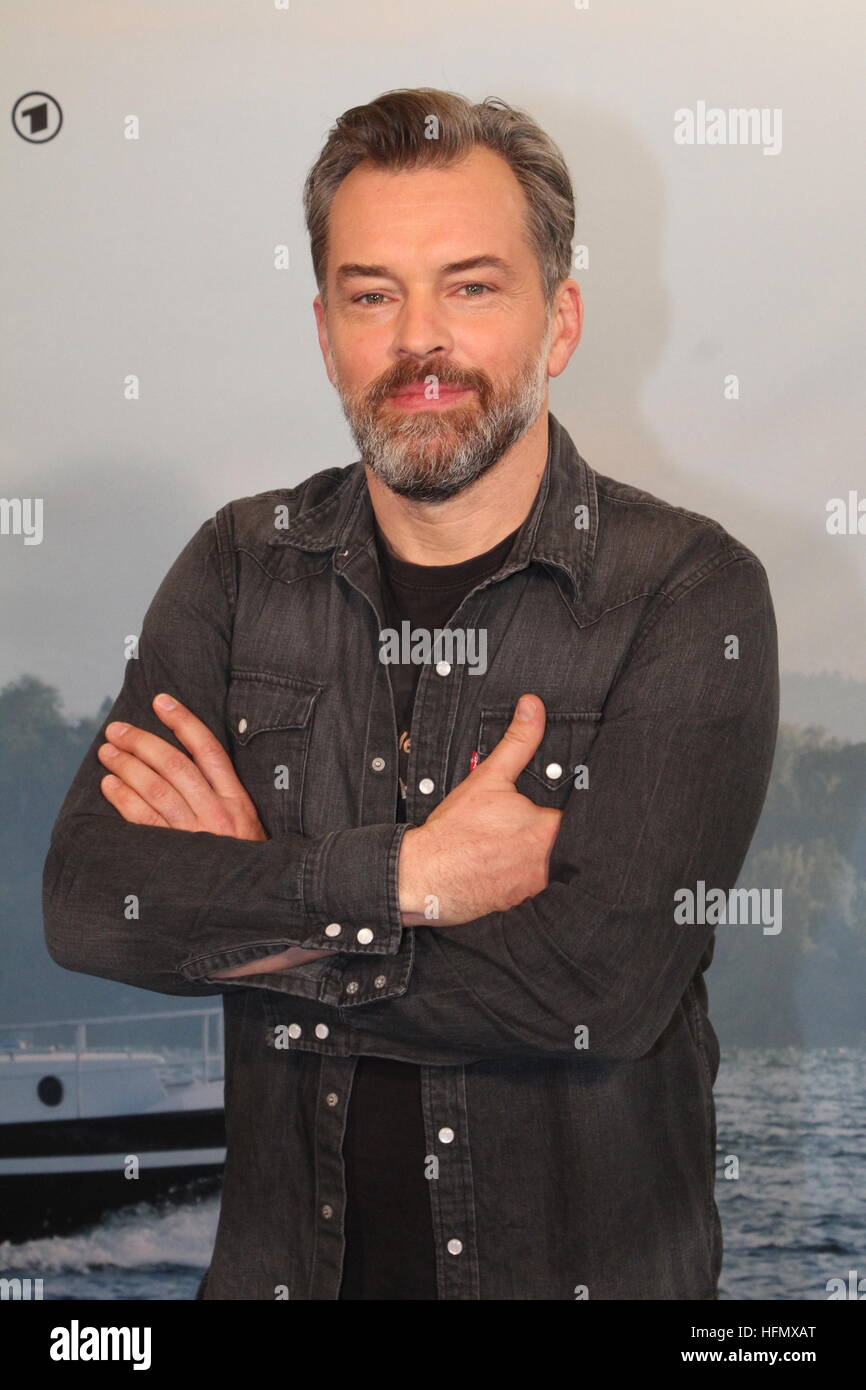 Photocall for ARD TV series 'WaPo Bodensee' at Arcotel Onyx. Featuring ...