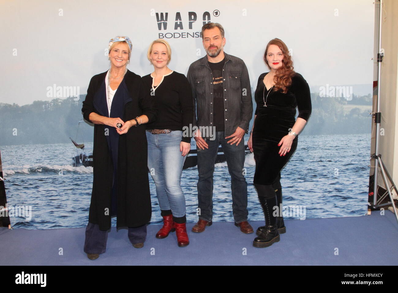 Photocall for ARD TV series 'WaPo Bodensee' at Arcotel Onyx. Featuring ...