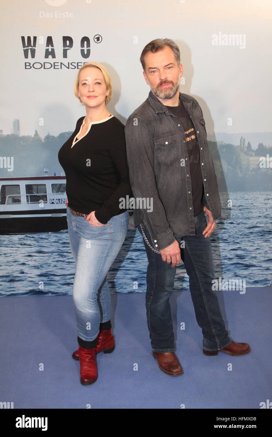 Photocall for ARD TV series 'WaPo Bodensee' at Arcotel Onyx. Featuring ...