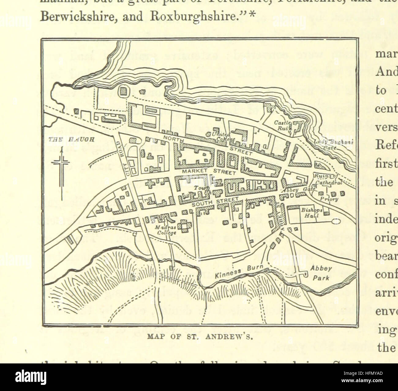 Map of st andrews scotland hi-res stock photography and images - Alamy