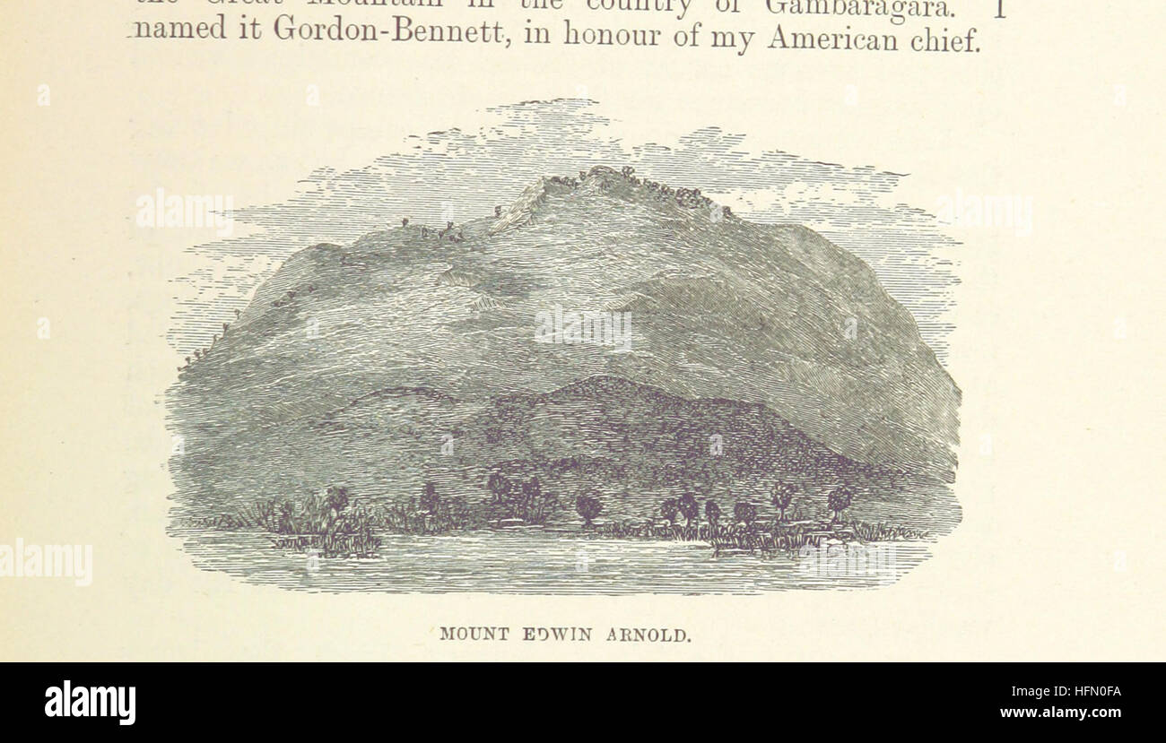 A map and illustrations from 'Through the Dark Continent', showing the ...