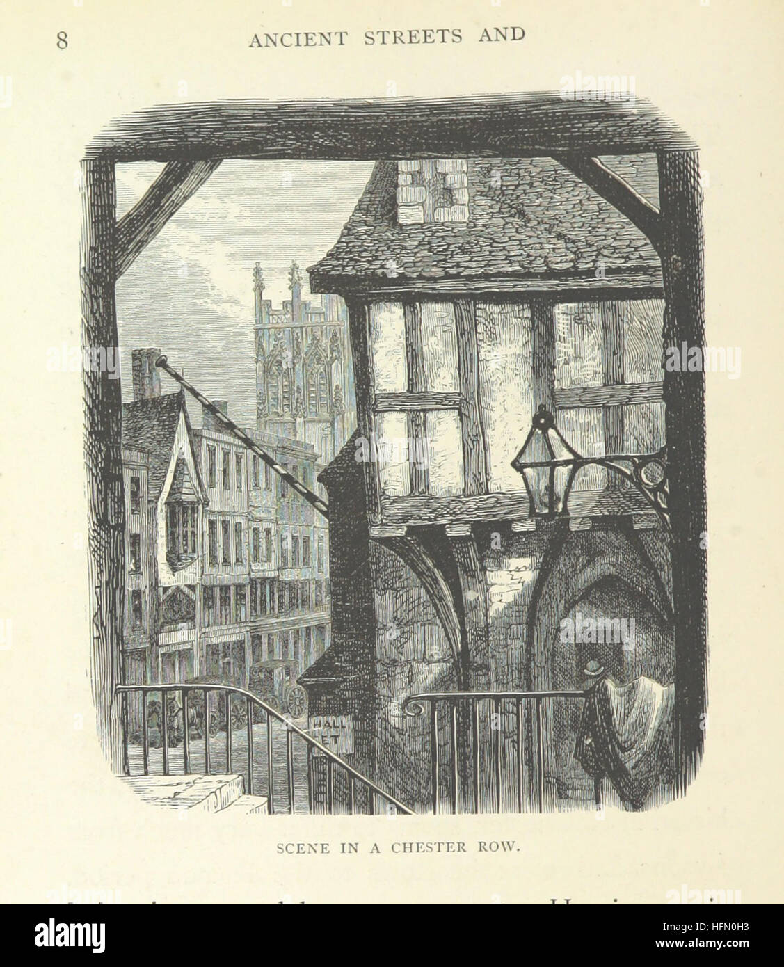 An illustrated work featuring the ancient streets and homesteads of ...