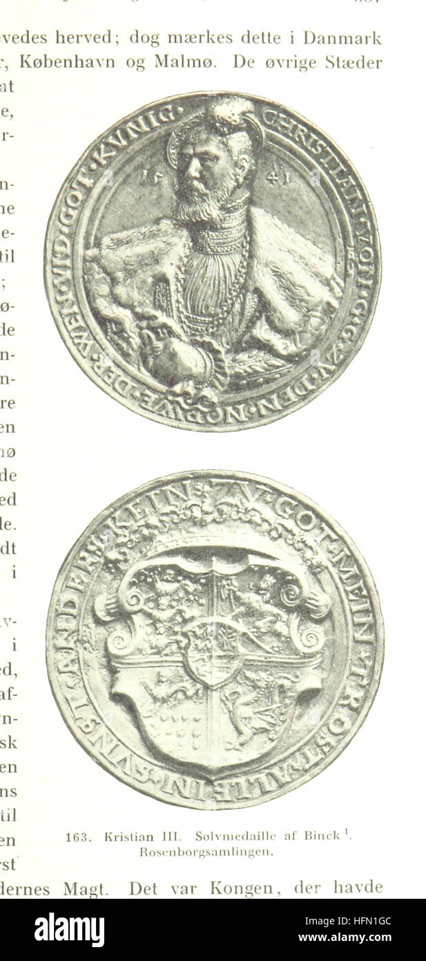 This image from 'Danmarks Riges Historie' presents a detailed historical account of Denmark's ...