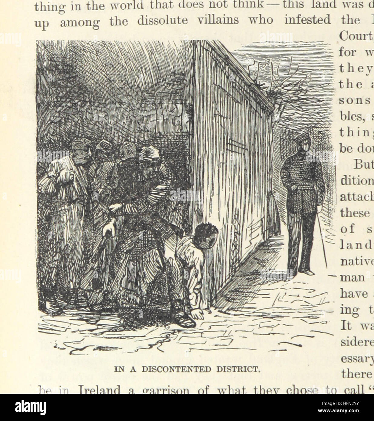 An illustration from 'Nasby in Exile,' showing key moments during the ...