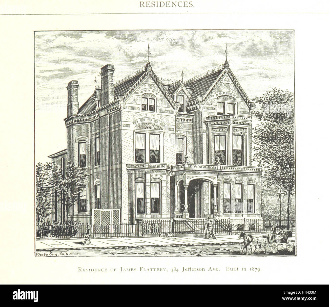 The image depicts a page from 'The History of Detroit and Michigan ...