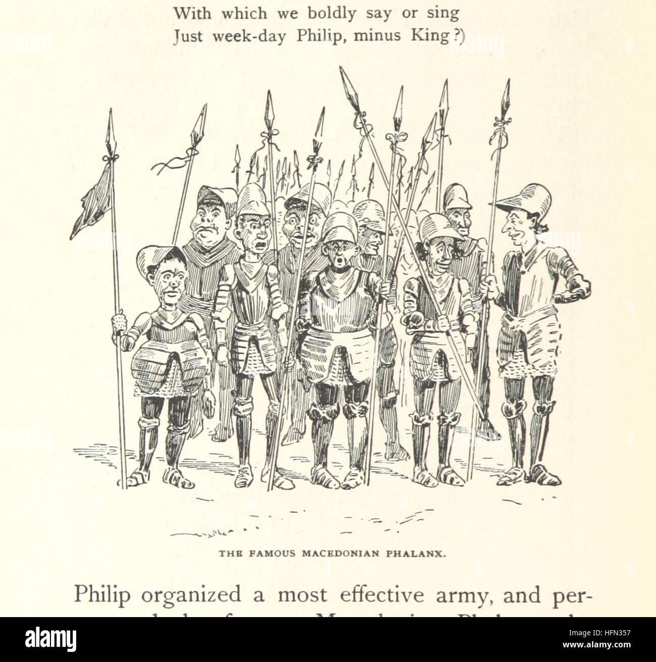 This image, from 'Comic History of Greece', shows the historical period ...