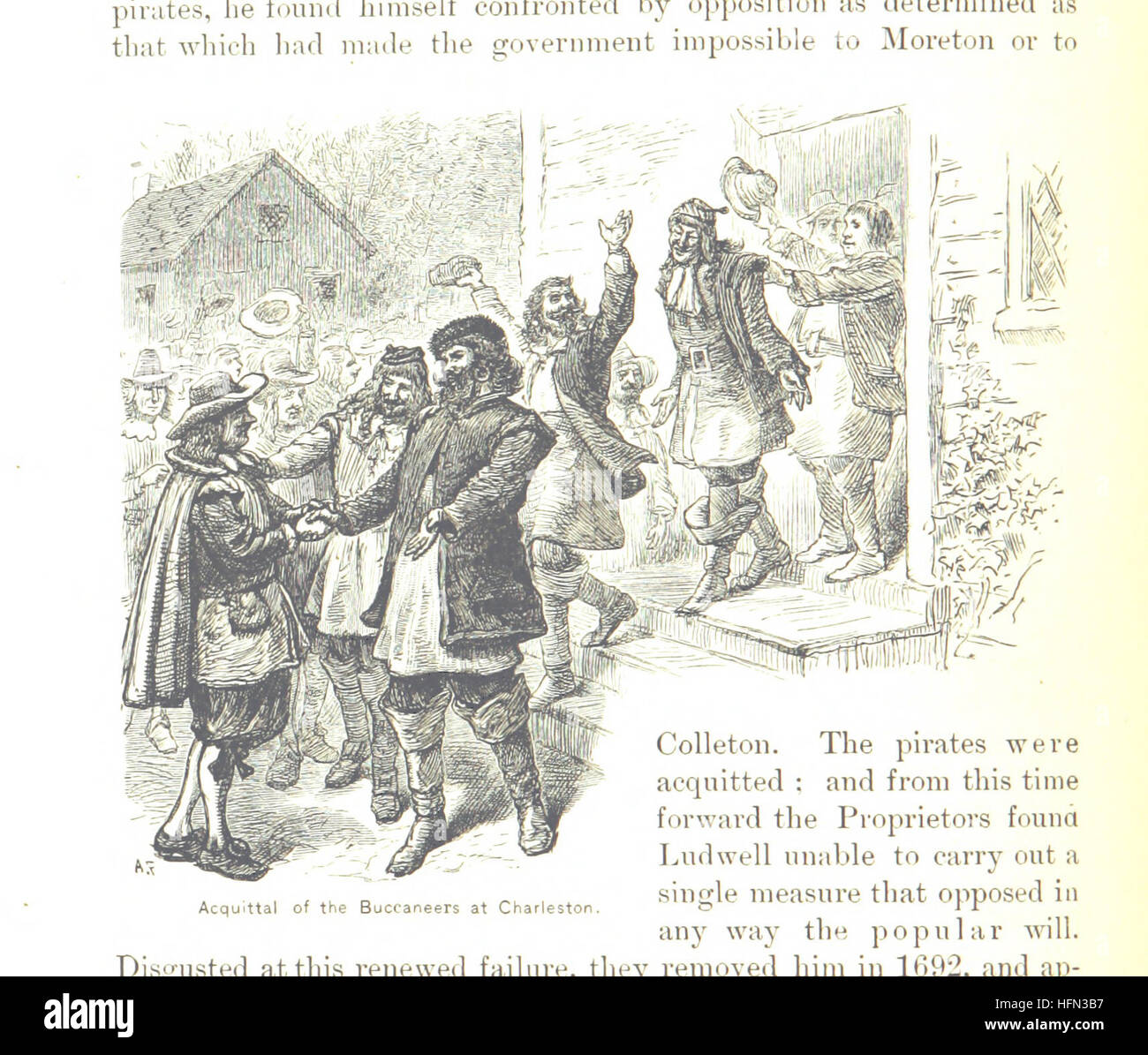 An image from 'A Popular History of the United States', depicting key ...