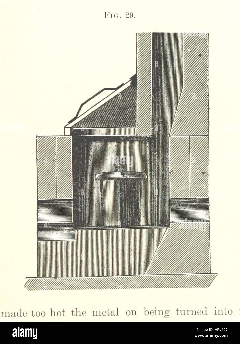 An illustration from 'The Metallic Alloys', detailing the manufacturing ...