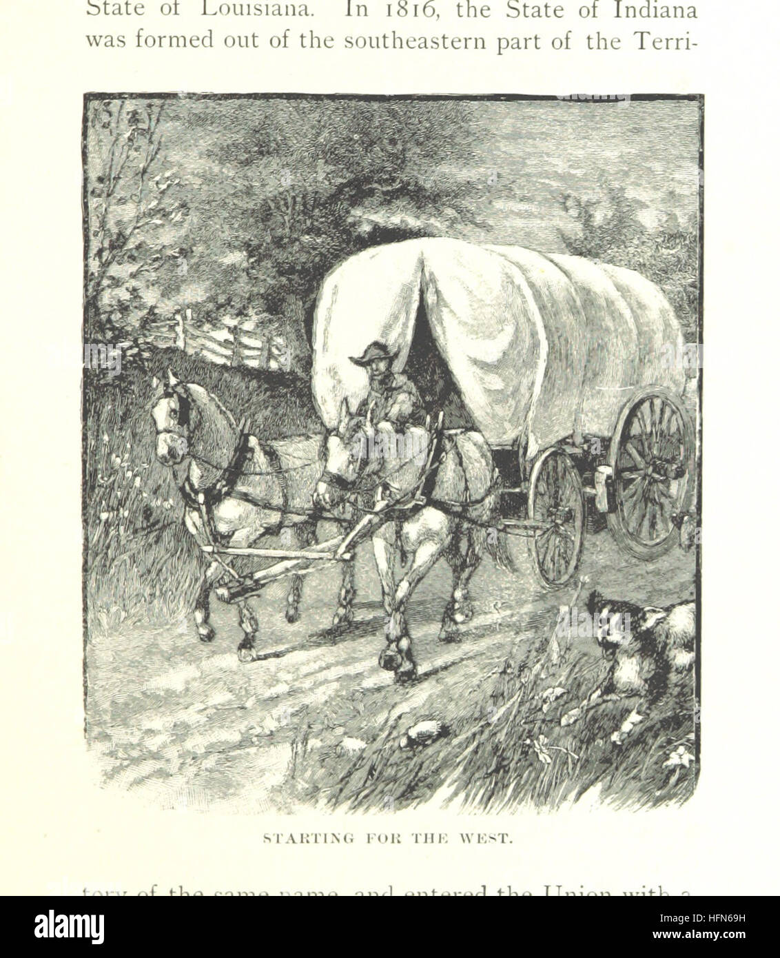 An image from 'A History of the American People' illustrating ...
