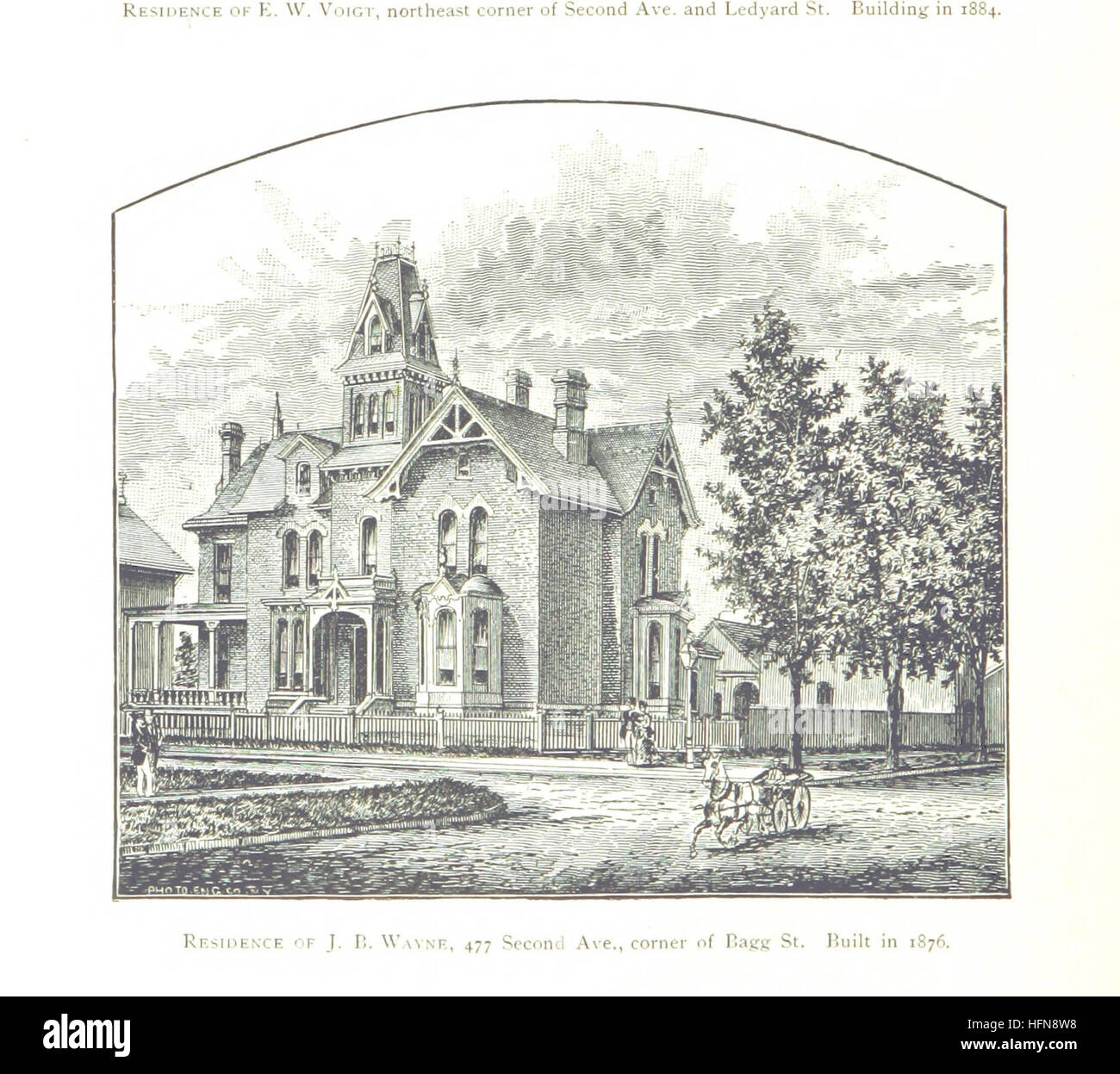 This image from 'The History of Detroit and Michigan' presents the ...
