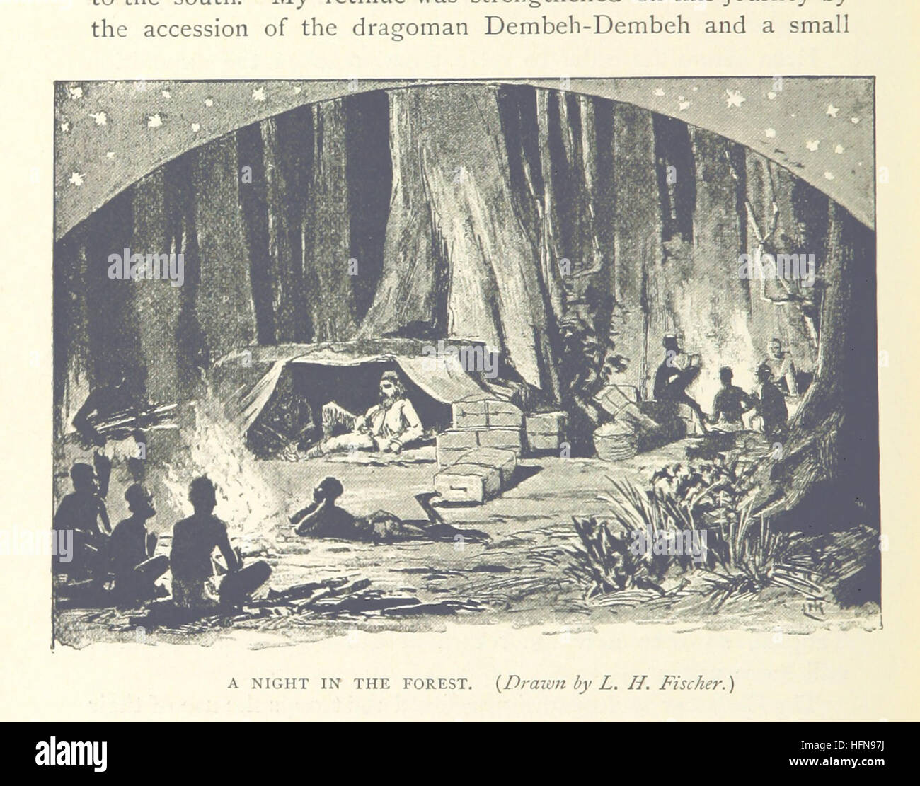 This image from page 476 of 'Travels in Africa' depicts scenes from the ...