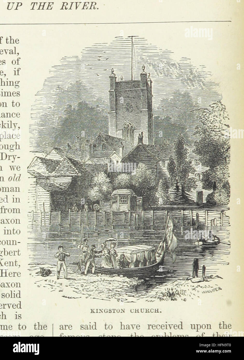 A panoramic pen and ink illustration of the River Thames, from ...