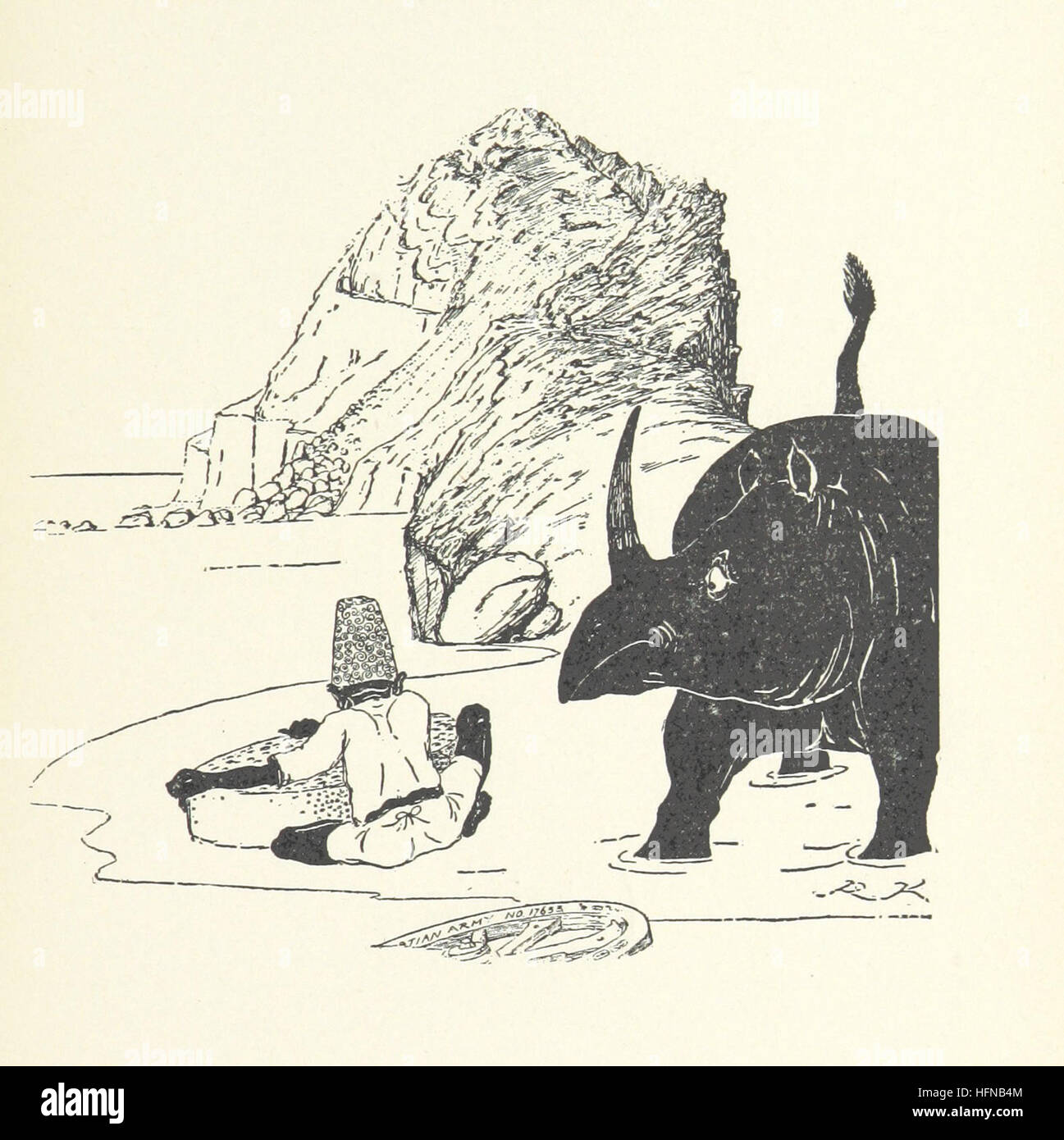 An illustration from the 'Writings in Prose and Verse' of Rudyard ...