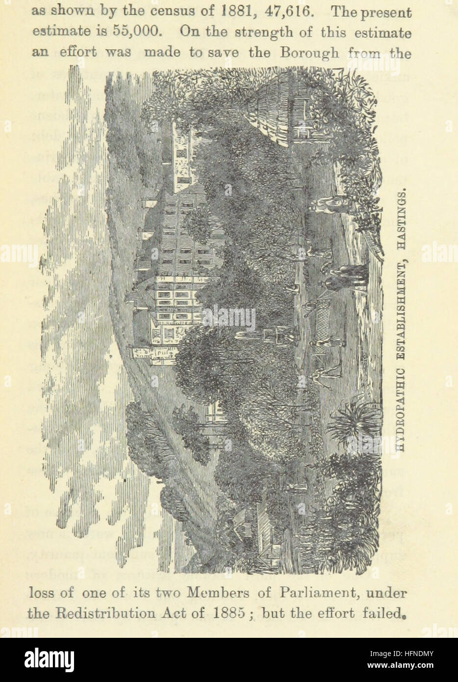 Illustrated map of hastings attractions hi-res stock photography and ...