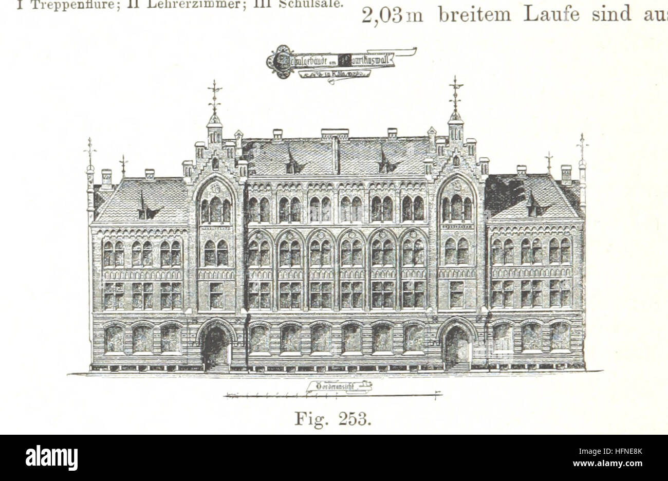 This image from 'Koeln und seine Bauten' illustrates architectural ...
