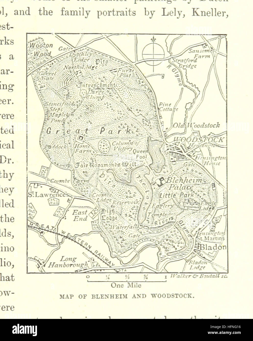 Map of blenheim palace hi-res stock photography and images - Alamy