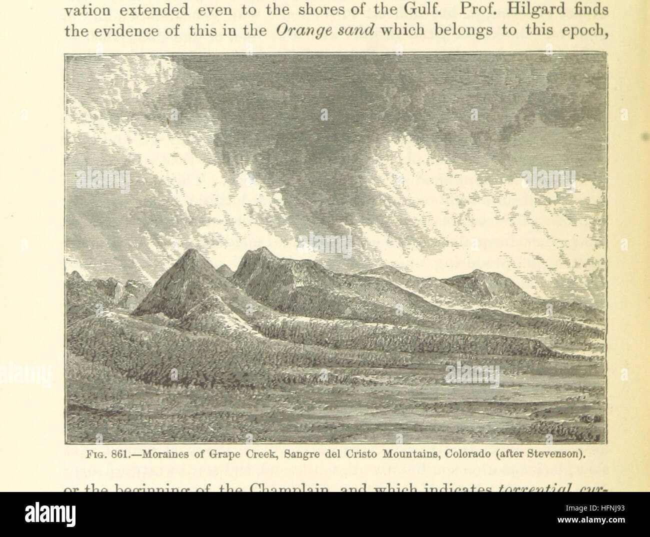 An illustration from 'Elements of Geology', a textbook focusing on ...