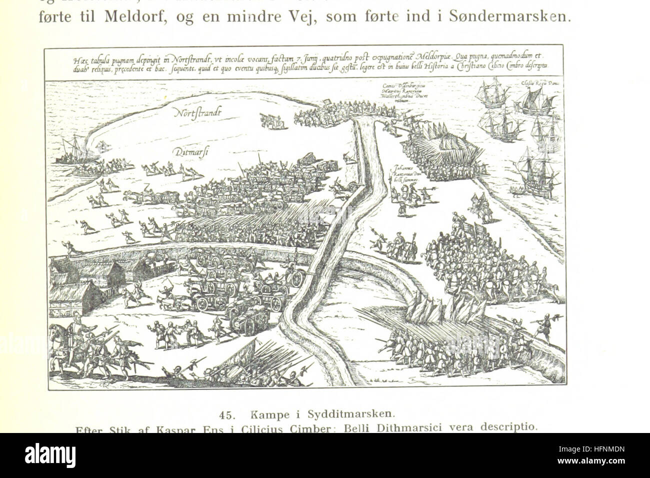 A historical illustrated work detailing the history of Denmark, written ...