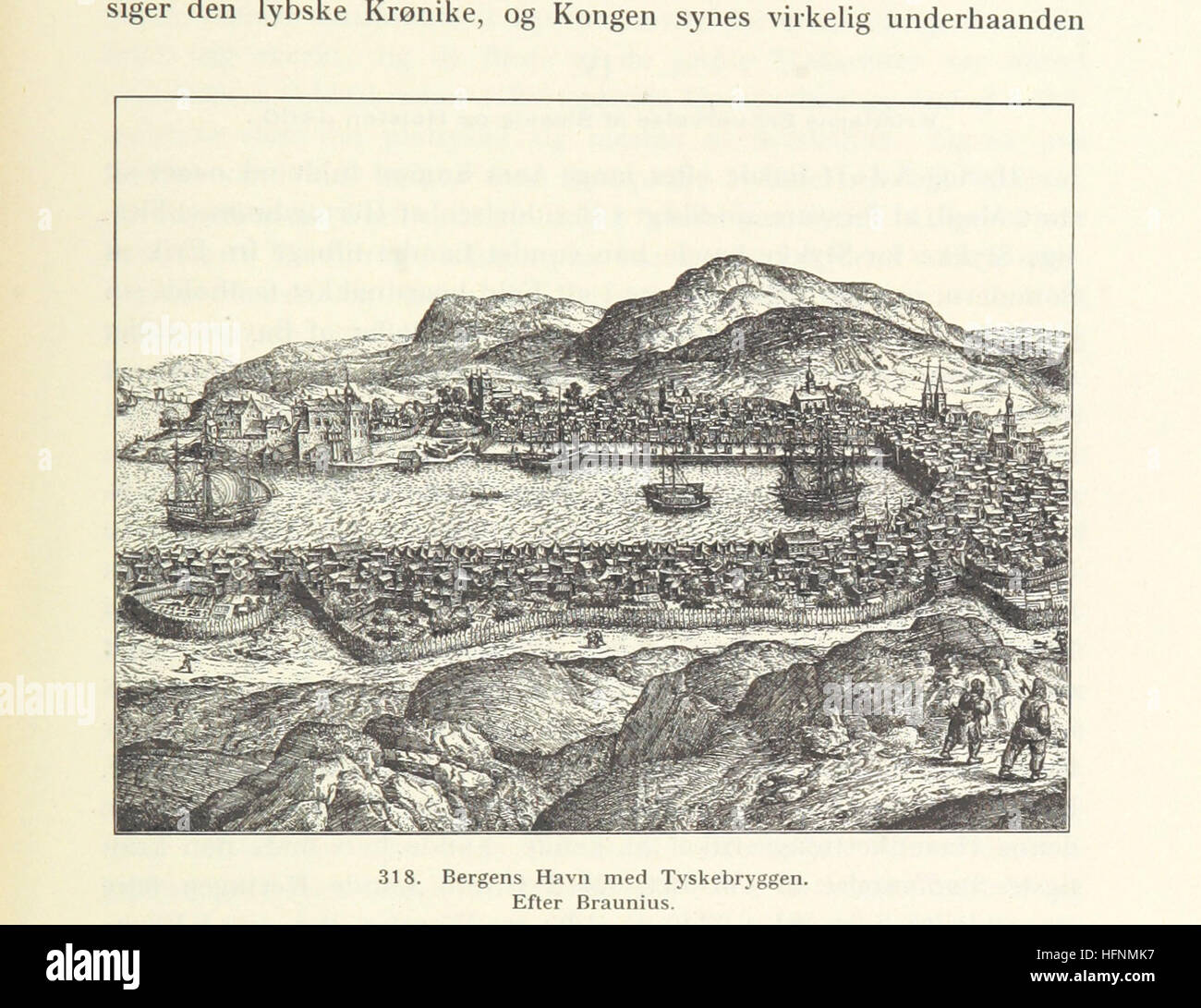 An image from 'Danmarks Riges Historie' detailing the history of Denmark with illustrations by ...