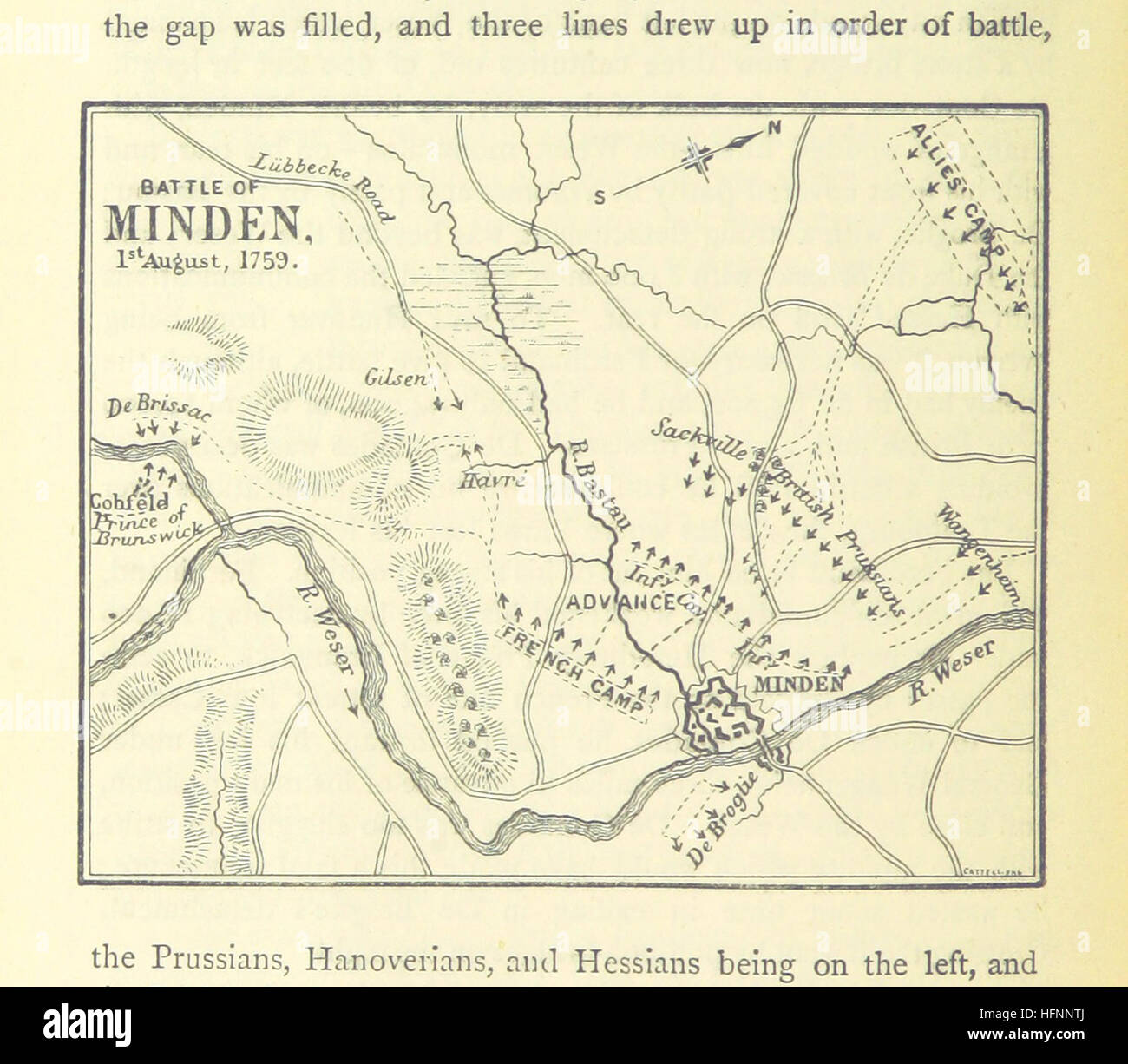 This page from 'From Crecy to Assye' illustrates the military history ...