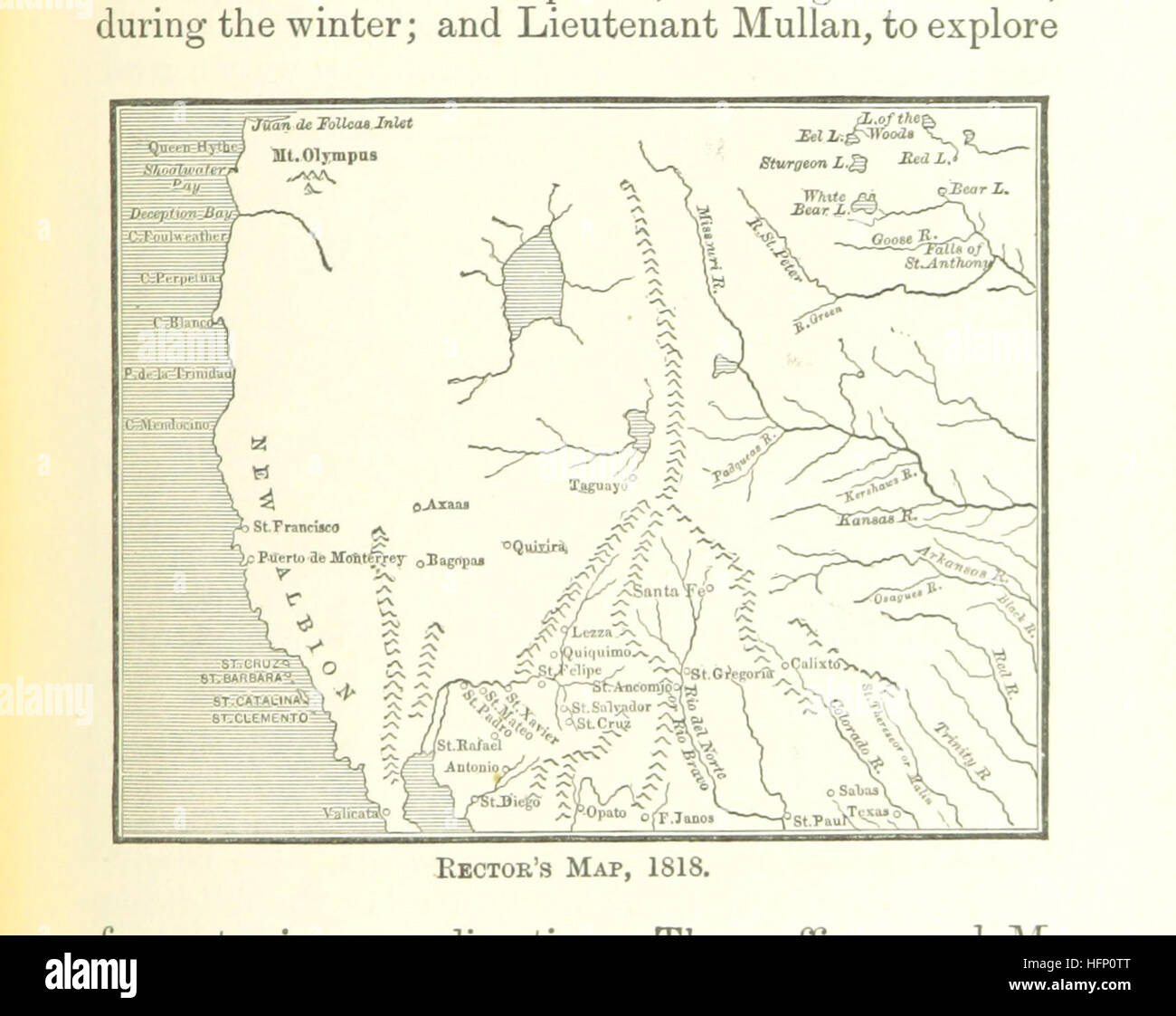 This map from 'History of the Pacific States of North America' depicts ...