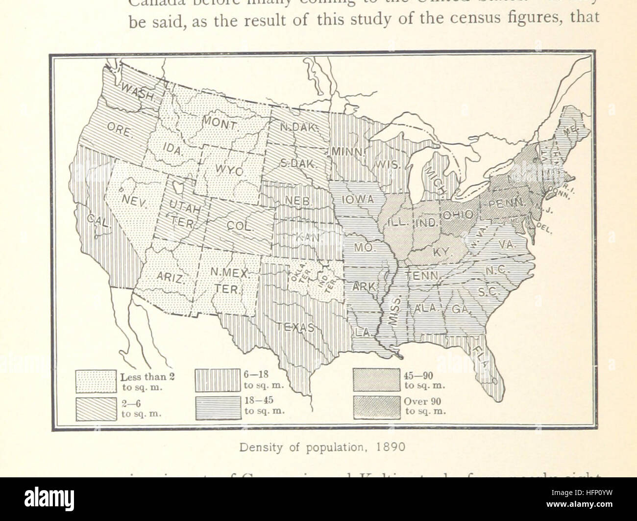 Population density map usa hi-res stock photography and images - Alamy