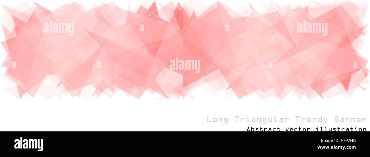 Long triangular trendy banner. Polygonal vector illustration Stock ...