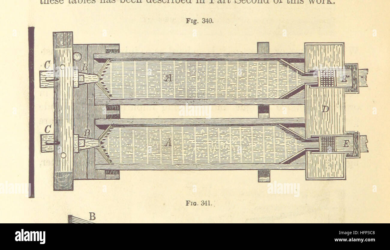 Image from 'A Treatise on Metallurgy,' illustrating mining and ...