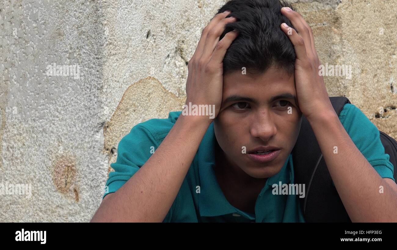 Psychotic Or Neurotic Teen Boy Stock Photo - Alamy