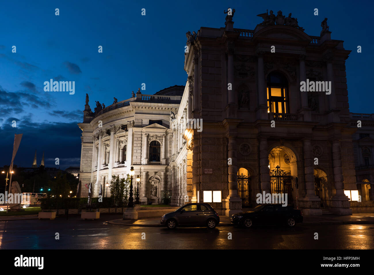 Beautiful view of historic burgtheater imperial court theatre in the ...