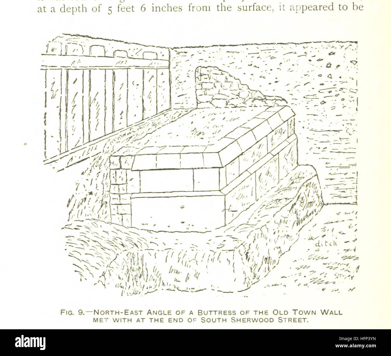 This image from page 68 of 'Notes on the Old Town Wall of Nottingham ...